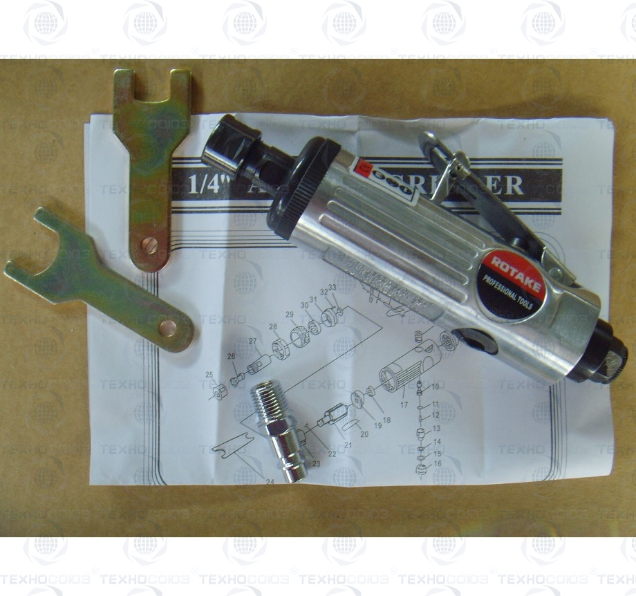 RT-1206K Пневмошлифовальная машина 1/4", (16пр.), цены в Москве